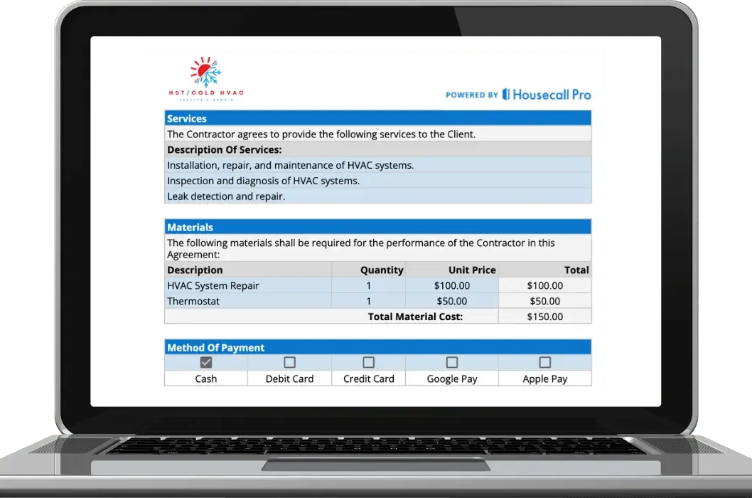 HVAC Contract Template (Free Download) - Housecall Pro