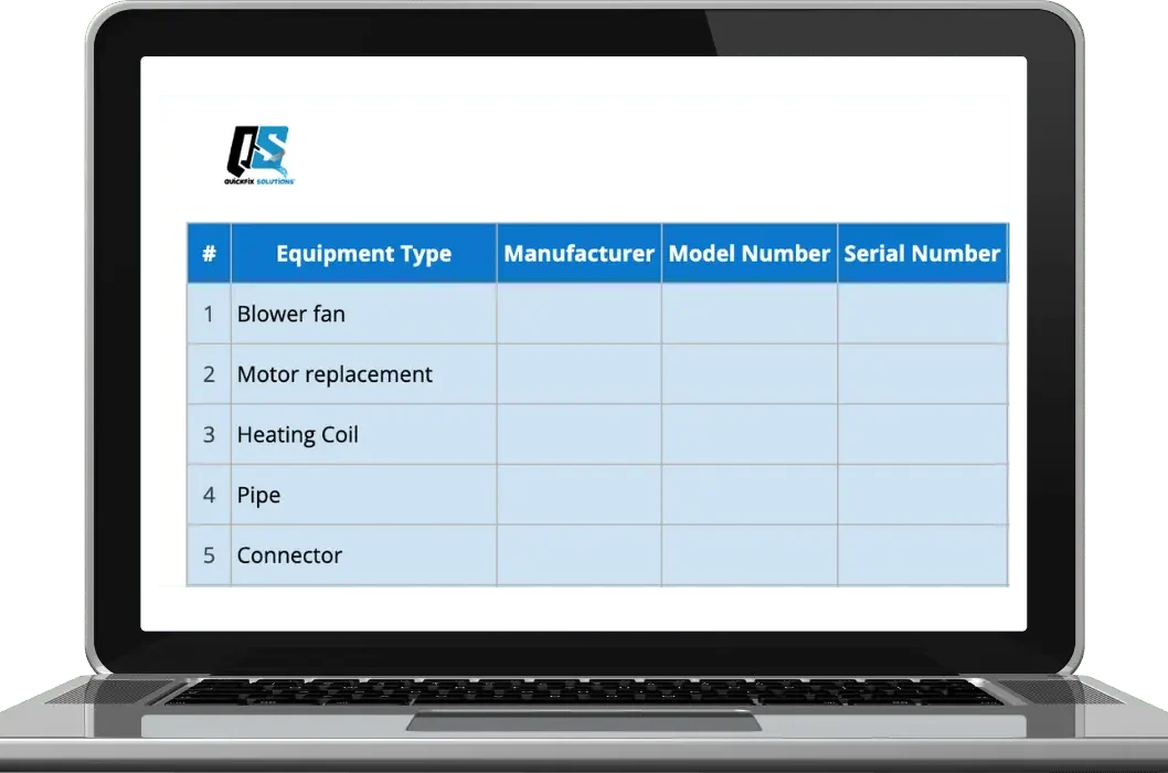 Small Business Equipment List Template (Free Download) - Housecall Pro