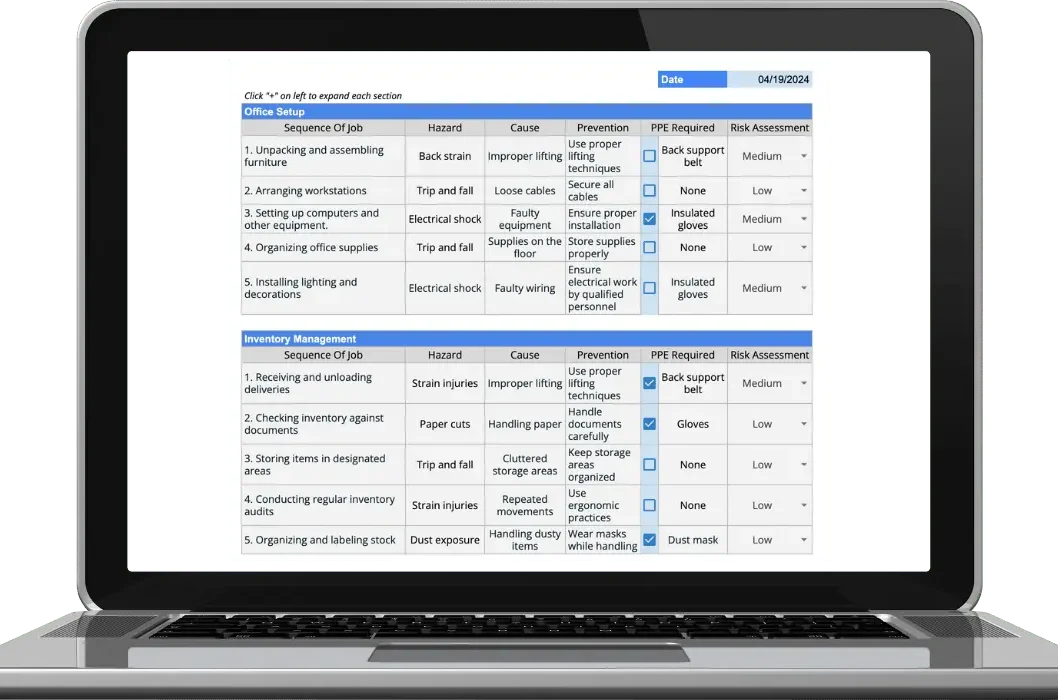 JSA template (free download) - Housecall Pro