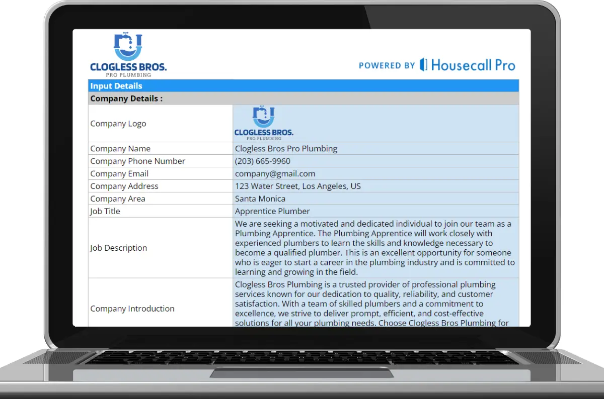 Plumbing Apprentice Job Description - Housecall Pro