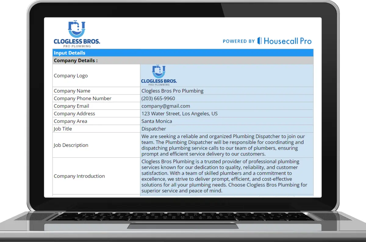 Plumbing Dispatcher Job Description Template - Housecall Pro