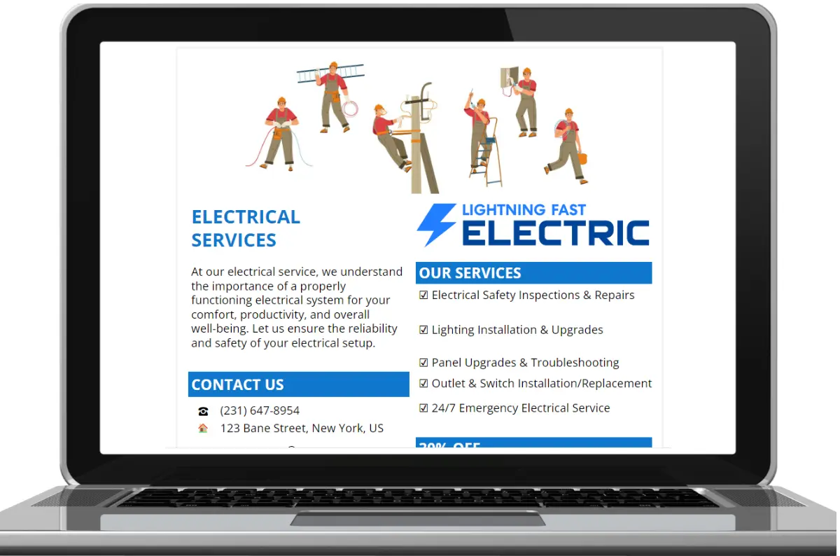 Electrical Advertisement Flyer Template - Housecall Pro
