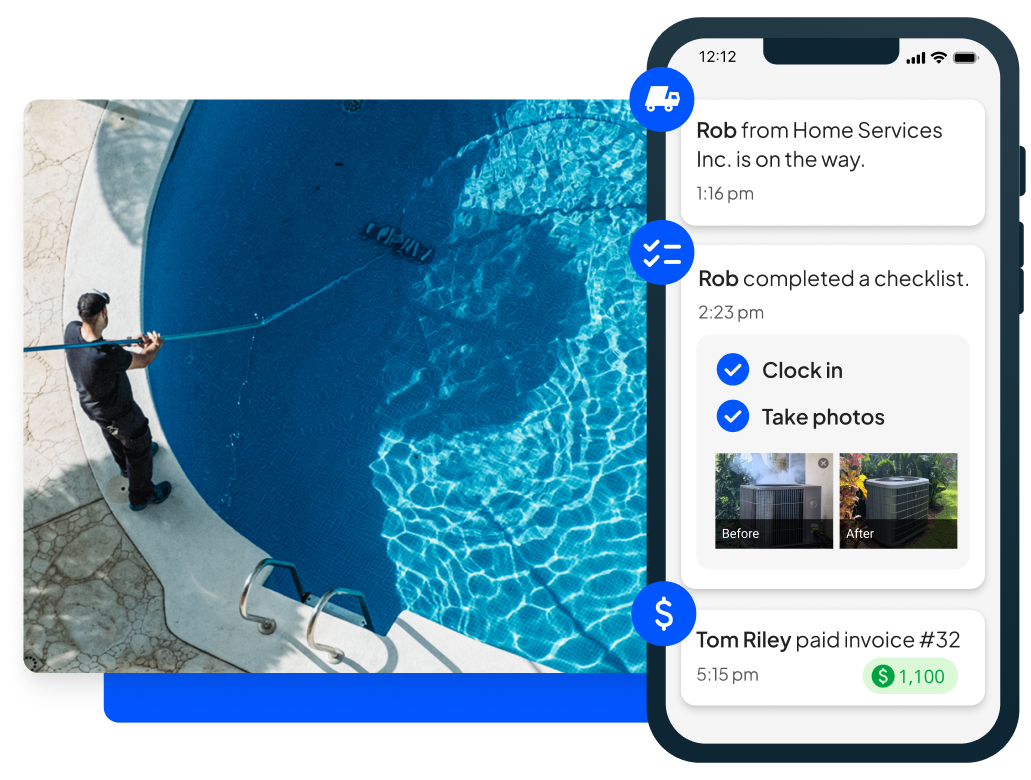 Pool Service Software - Invoices, Scheduling, and Quotes
