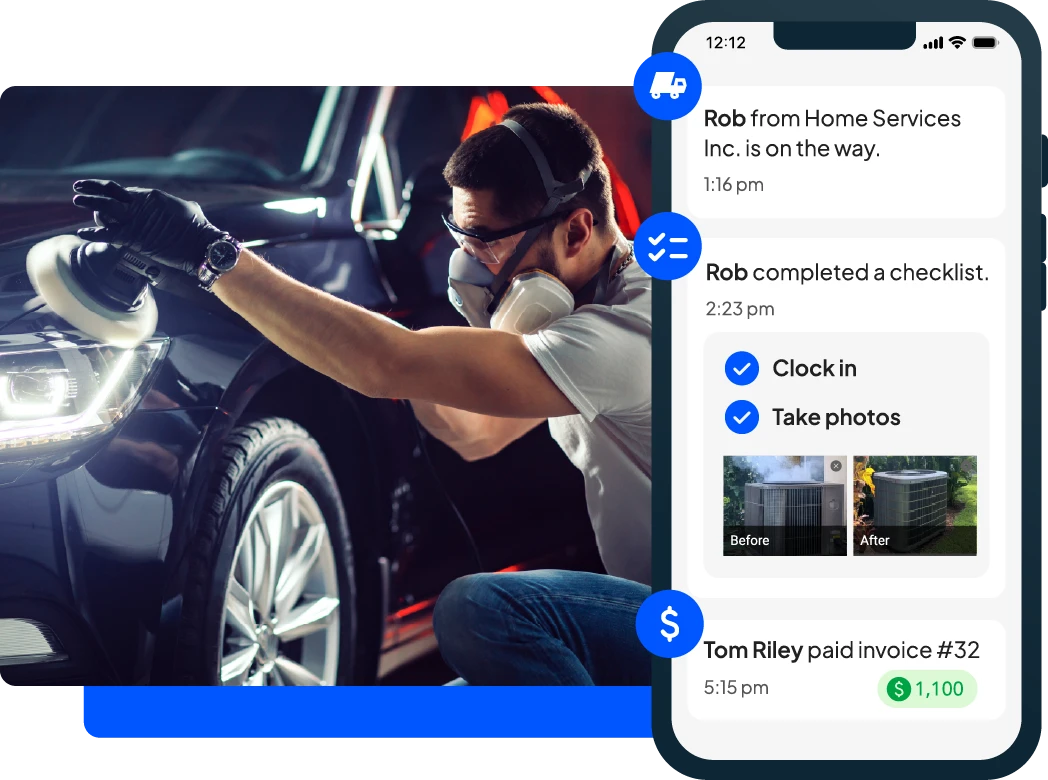 Auto Detailing Business Software with CRM and Mobile App